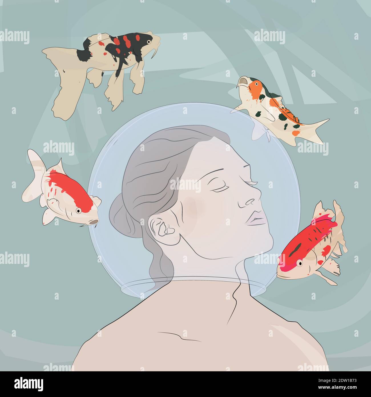 Man fish Stock Vector Images - Alamy