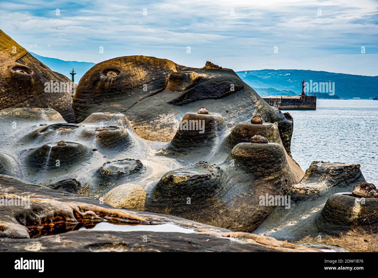 Candy Chang, Taiwan Yeliou rock formations Stock Photo - Alamy