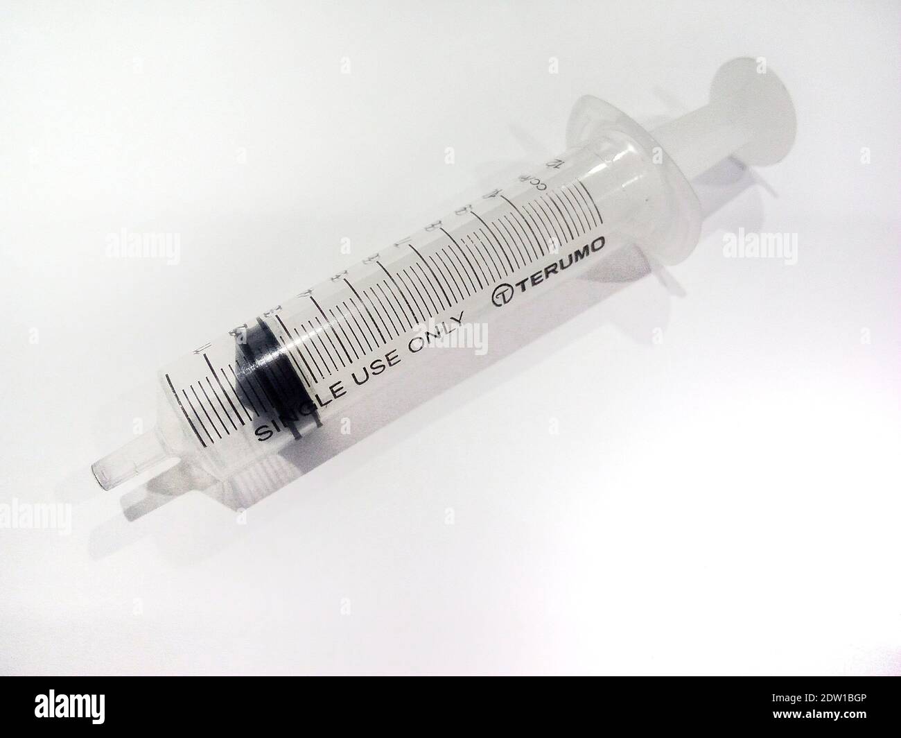 Close-up Of Empty Syringe Against White Background Stock Photo - Alamy
