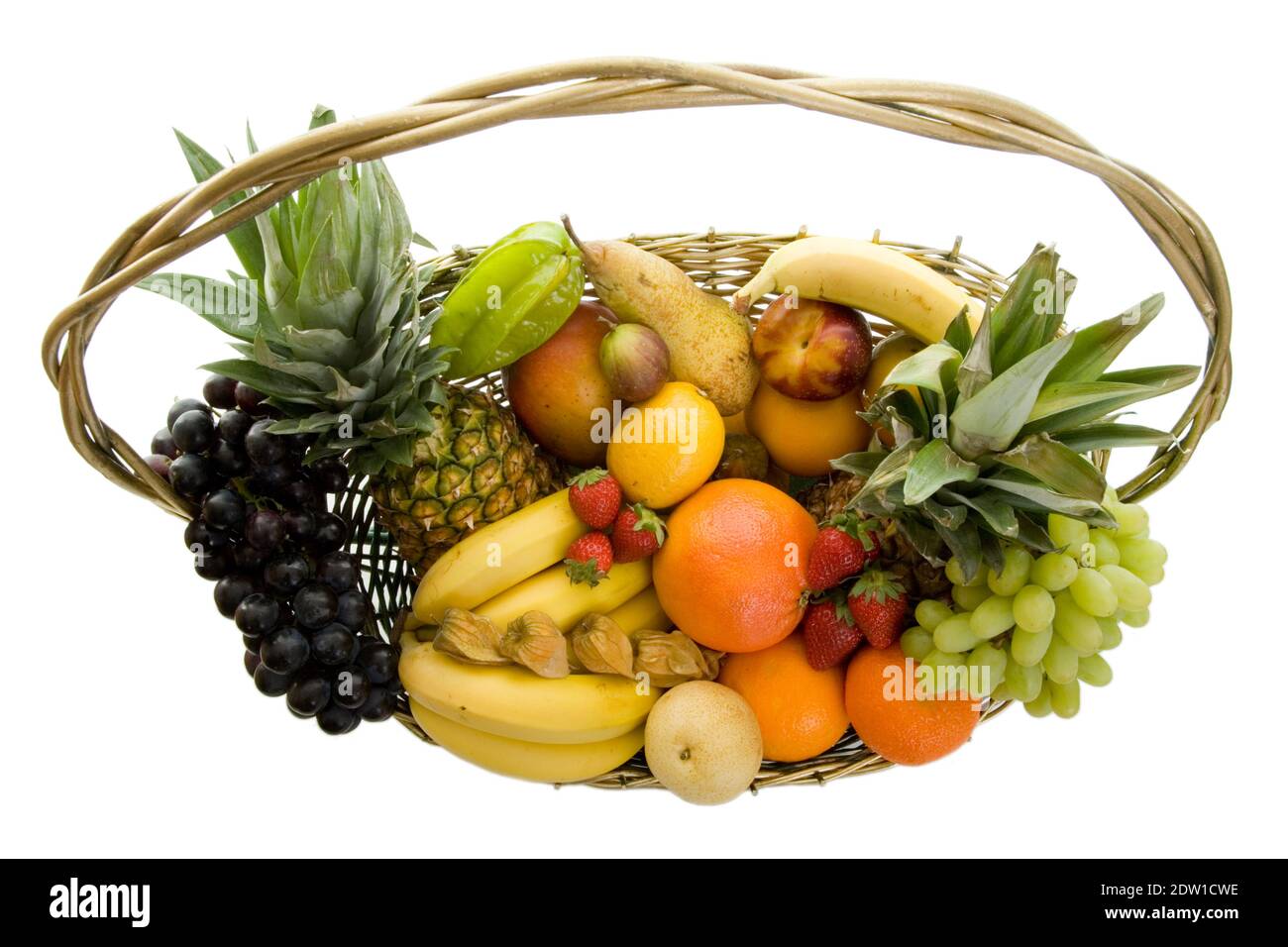 Tropical fruits basket Cut Out Stock Images & Pictures - Alamy