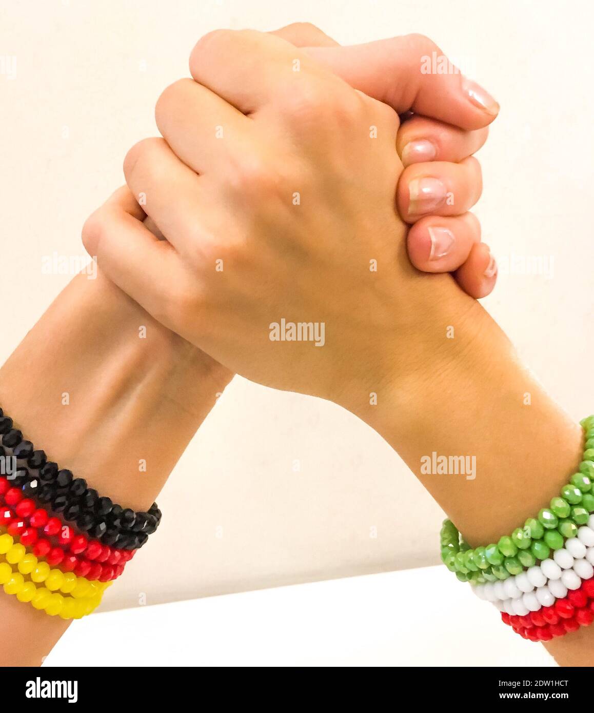 Two women arm wrestling hi-res stock photography and images - Alamy