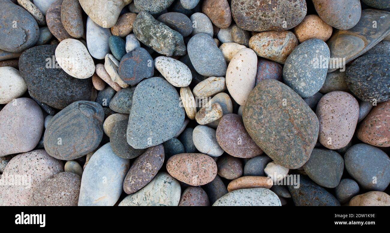 abstract background with round pebble stones Stock Photo - Alamy