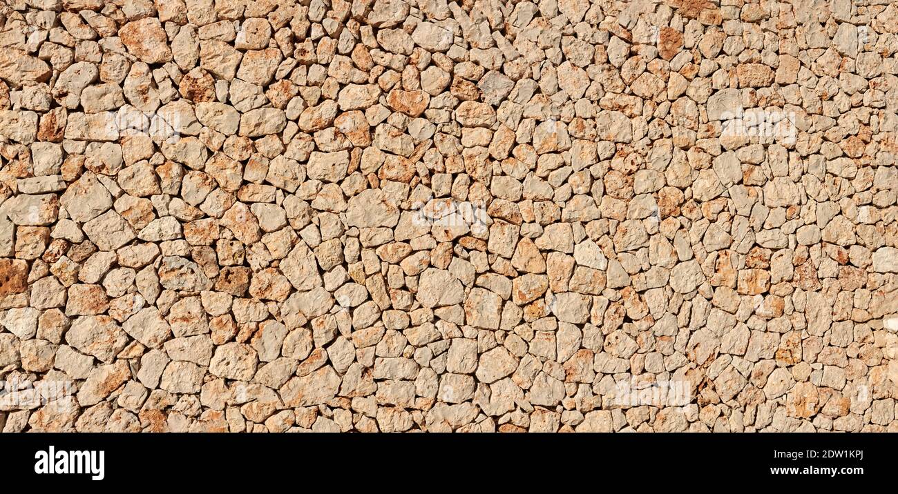 panoramic texture stone wall , sandstone, limestone surface. Close ...