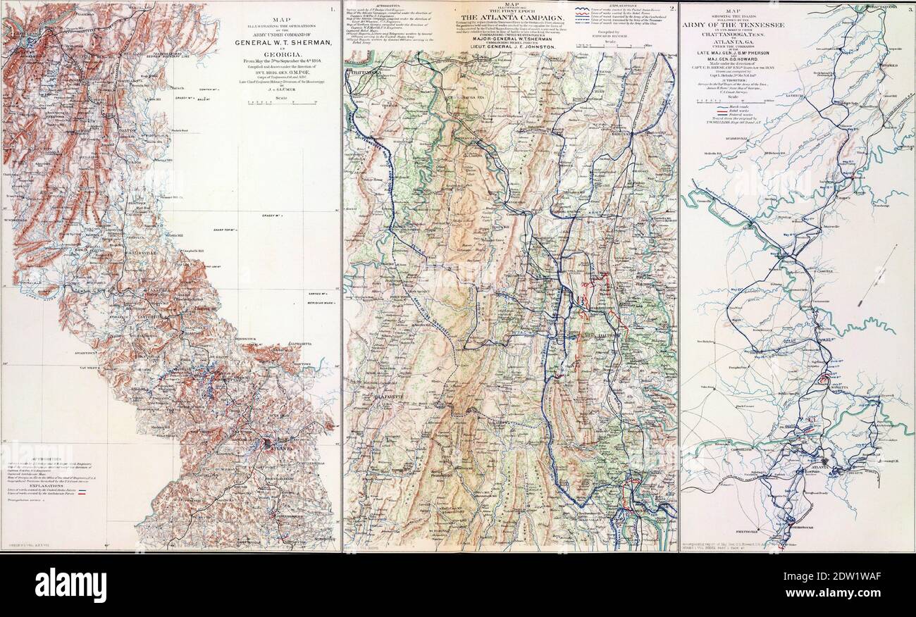 Civil war union states map hi-res stock photography and images - Alamy