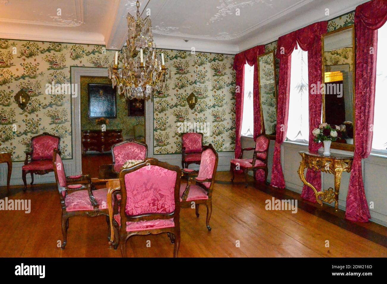 14.11.2011. Frankfurt. Germany. Inside the Goethe House. Old retro ...