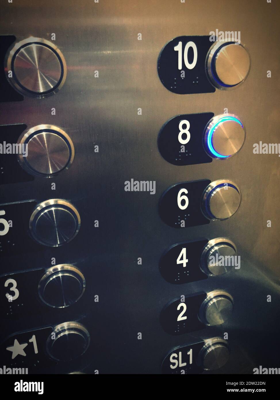 Elevator numbers hi-res stock photography and images - Alamy