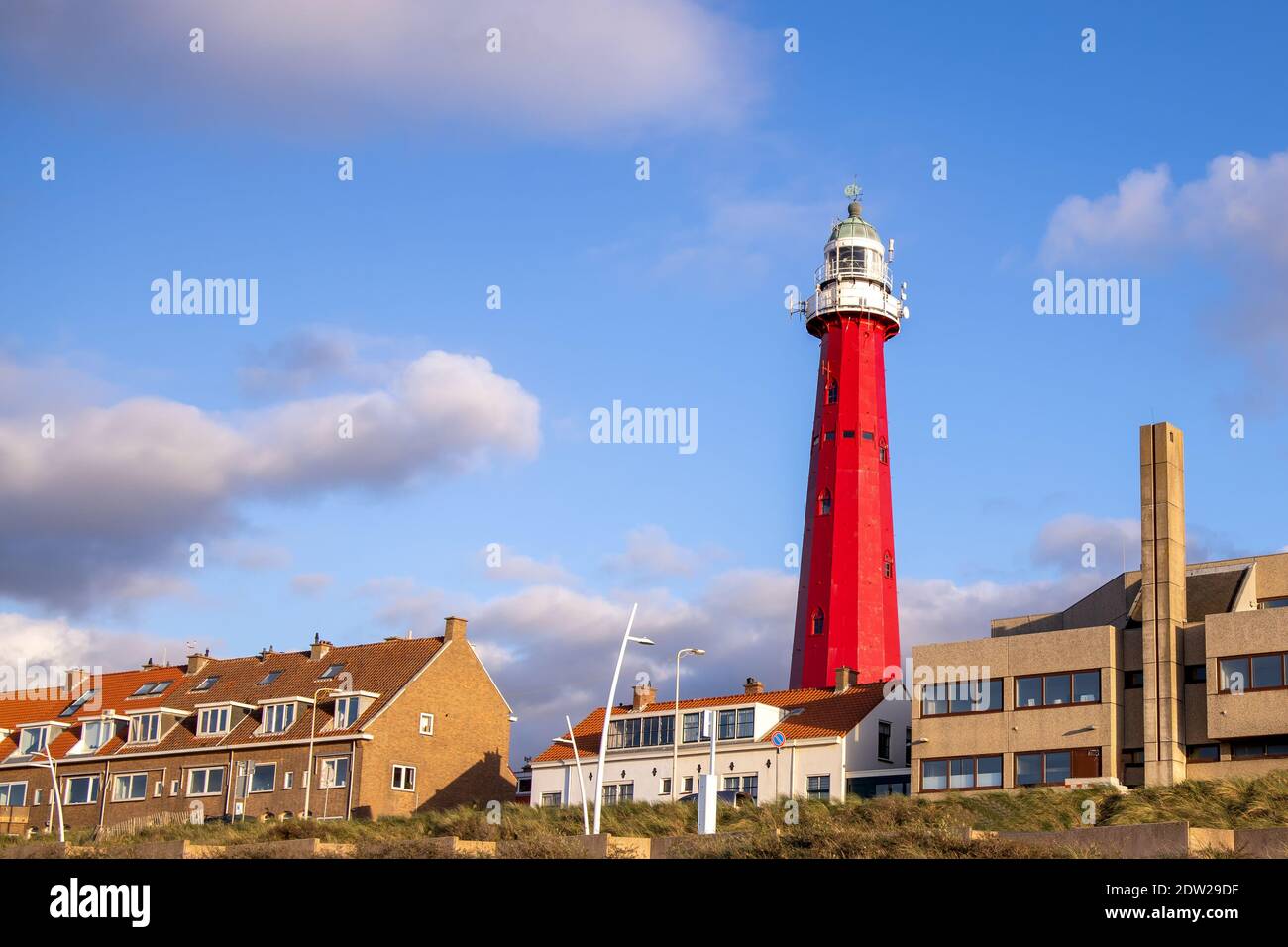 The Red Lighthouse of Scheveningen Promenade Beach The Hague ...