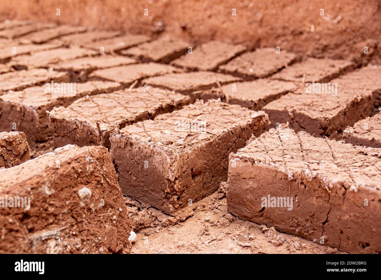 Handmade paving stones, clay bricks Stock Photo - Alamy
