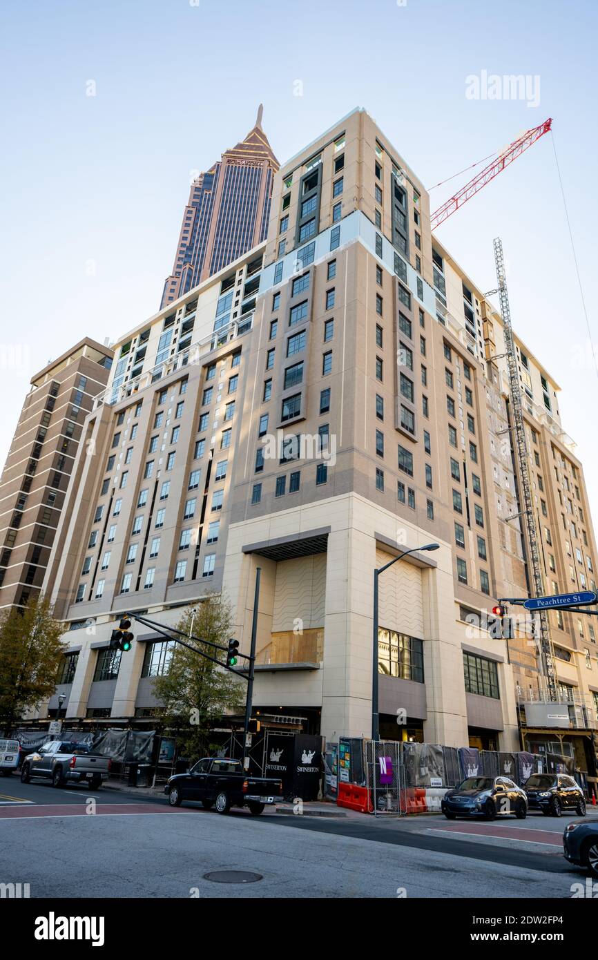 Construction at Tech Square Midtown Atlanta GA Stock Photo - Alamy