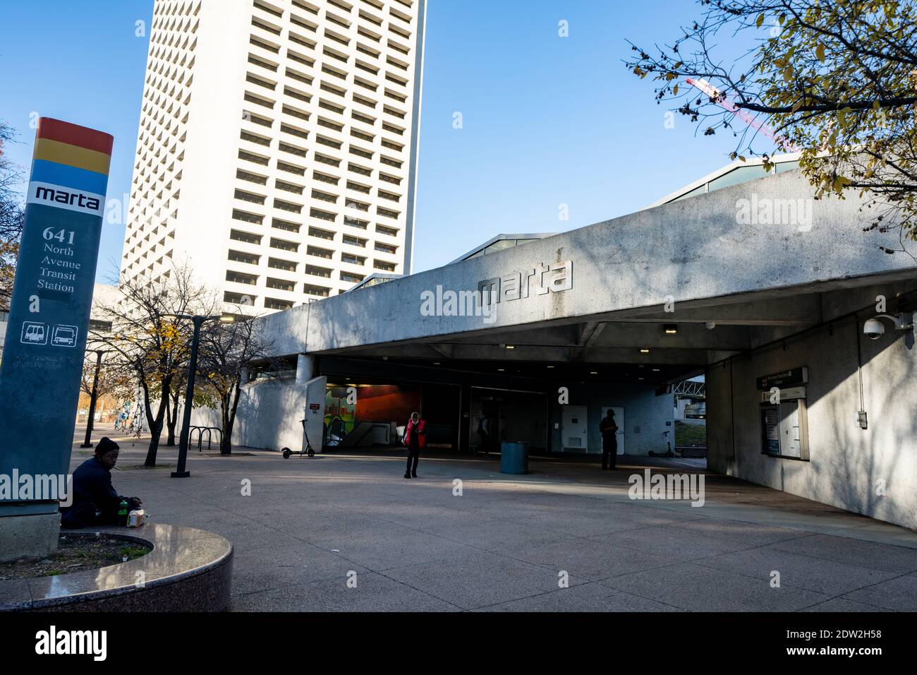 Marta transit station Atlanta GA USA Stock Photo - Alamy
