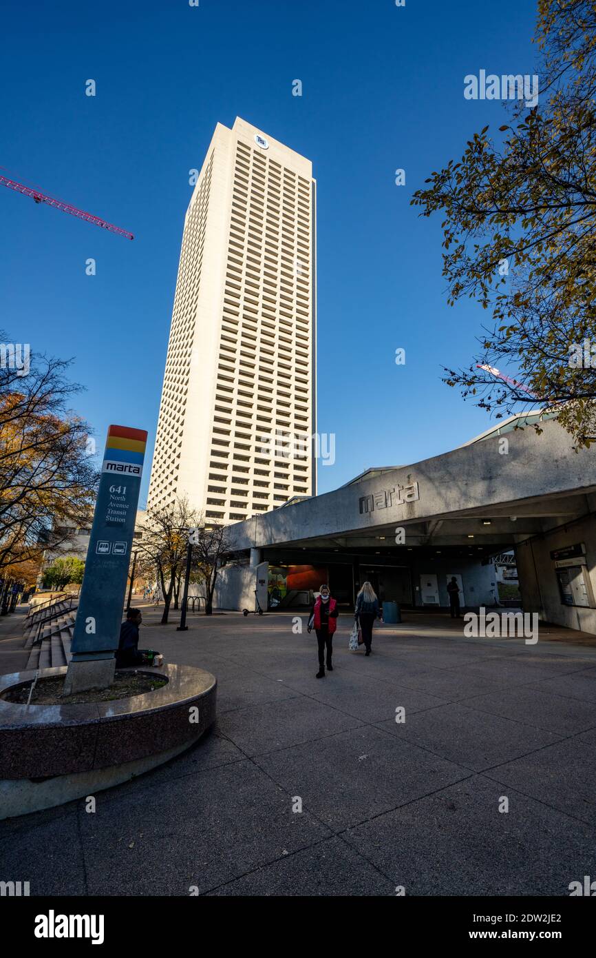 Marta transit station Atlanta GA USA Stock Photo - Alamy
