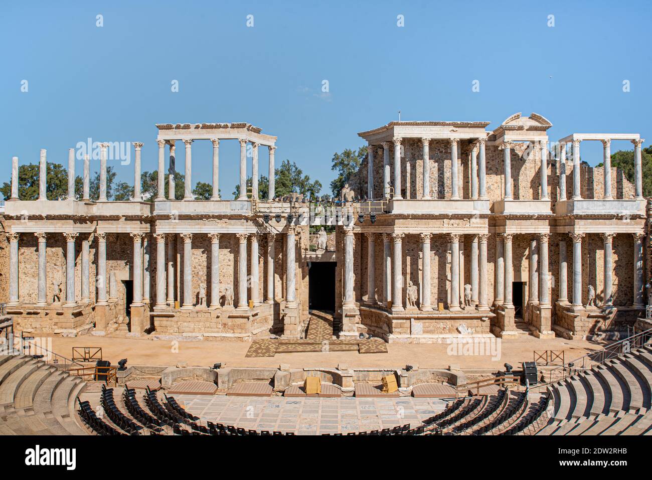 Roman Theatre of Merida, Spain Stock Photo - Alamy