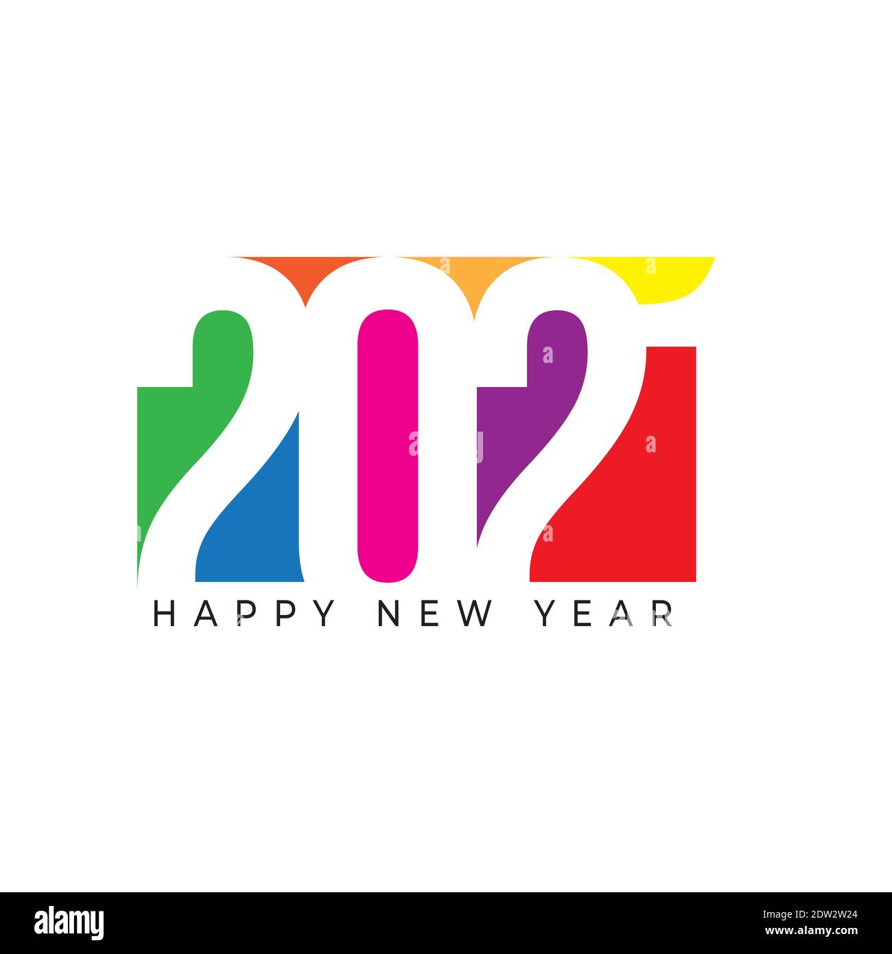 2021 number design hi-res stock photography and images - Alamy