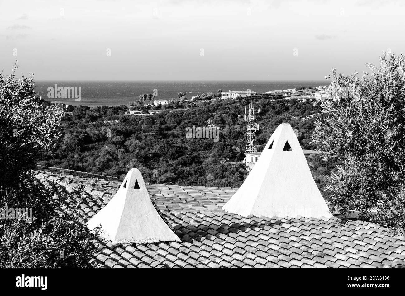 Two Ghosts On A Roof Stock Photo - Alamy