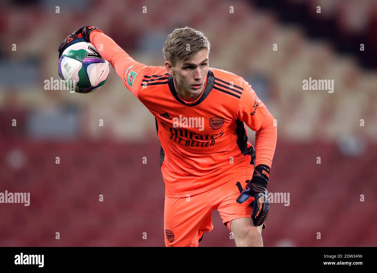 Arsenal goalkeeper Runar Runarsson during the Carabao Cup, Quarter ...