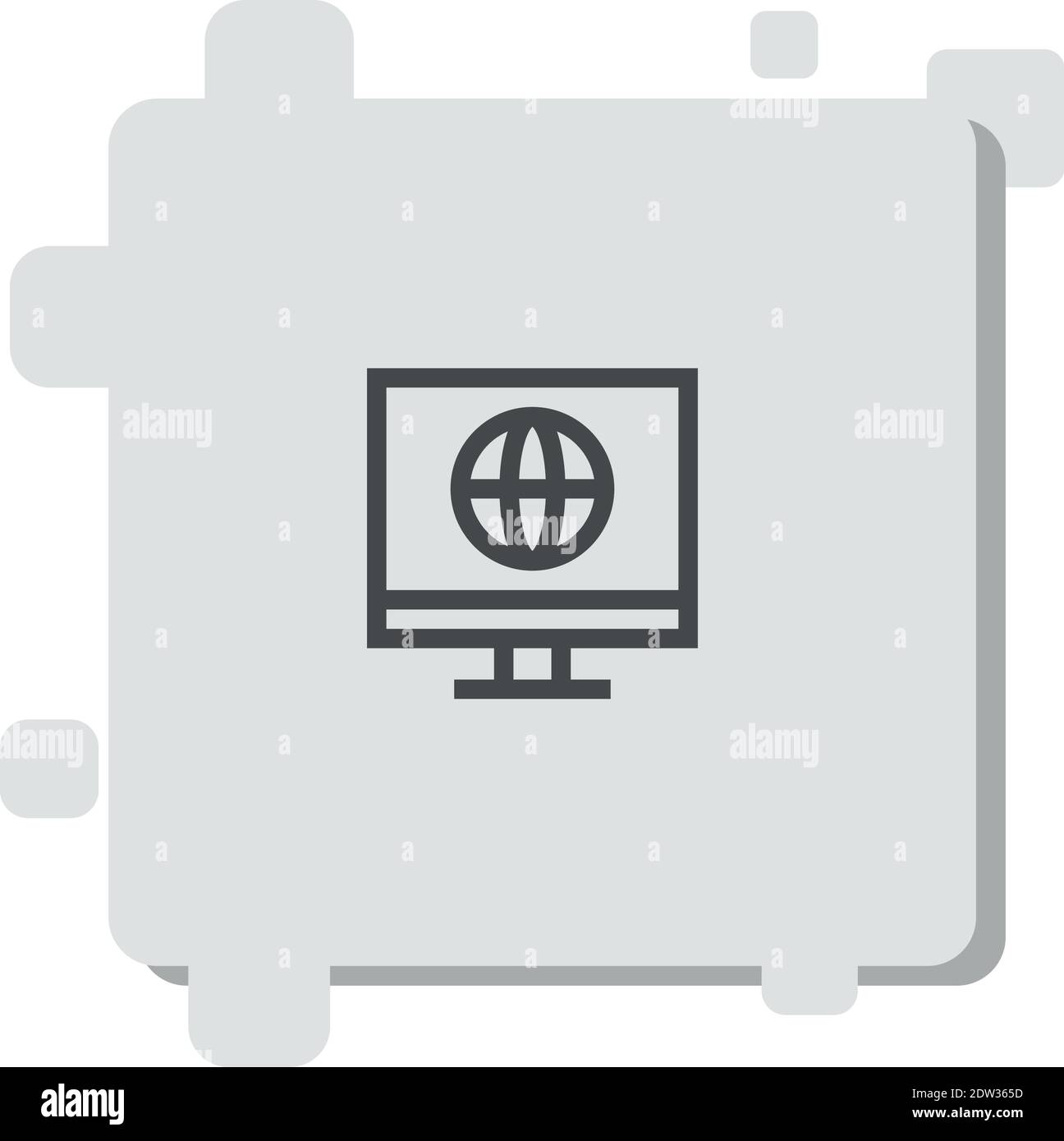 computer vector icon modern simple vector illustration Stock Vector ...