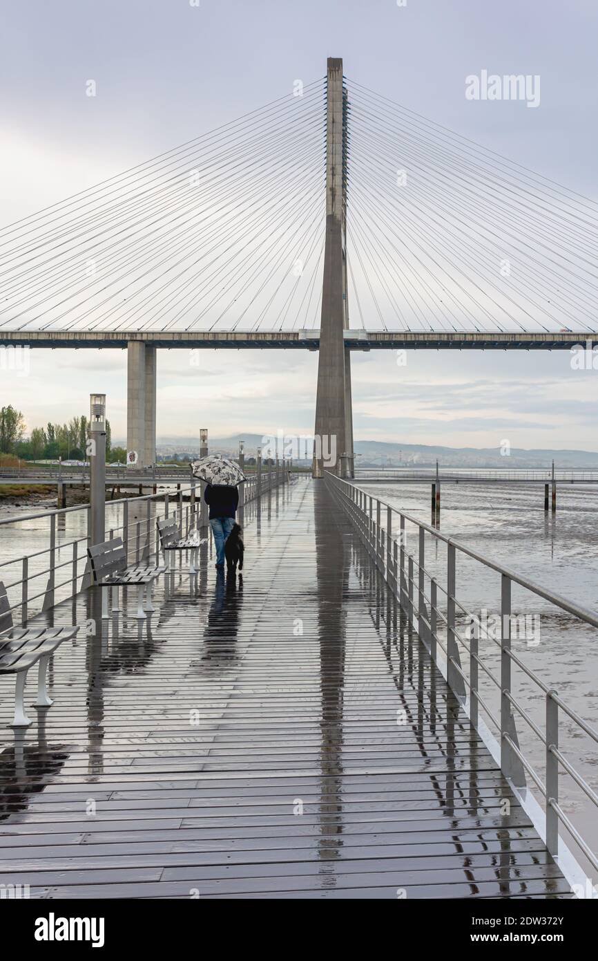 Vasco de Gama bridge, Lisbon, Portugal Stock Photo - Alamy