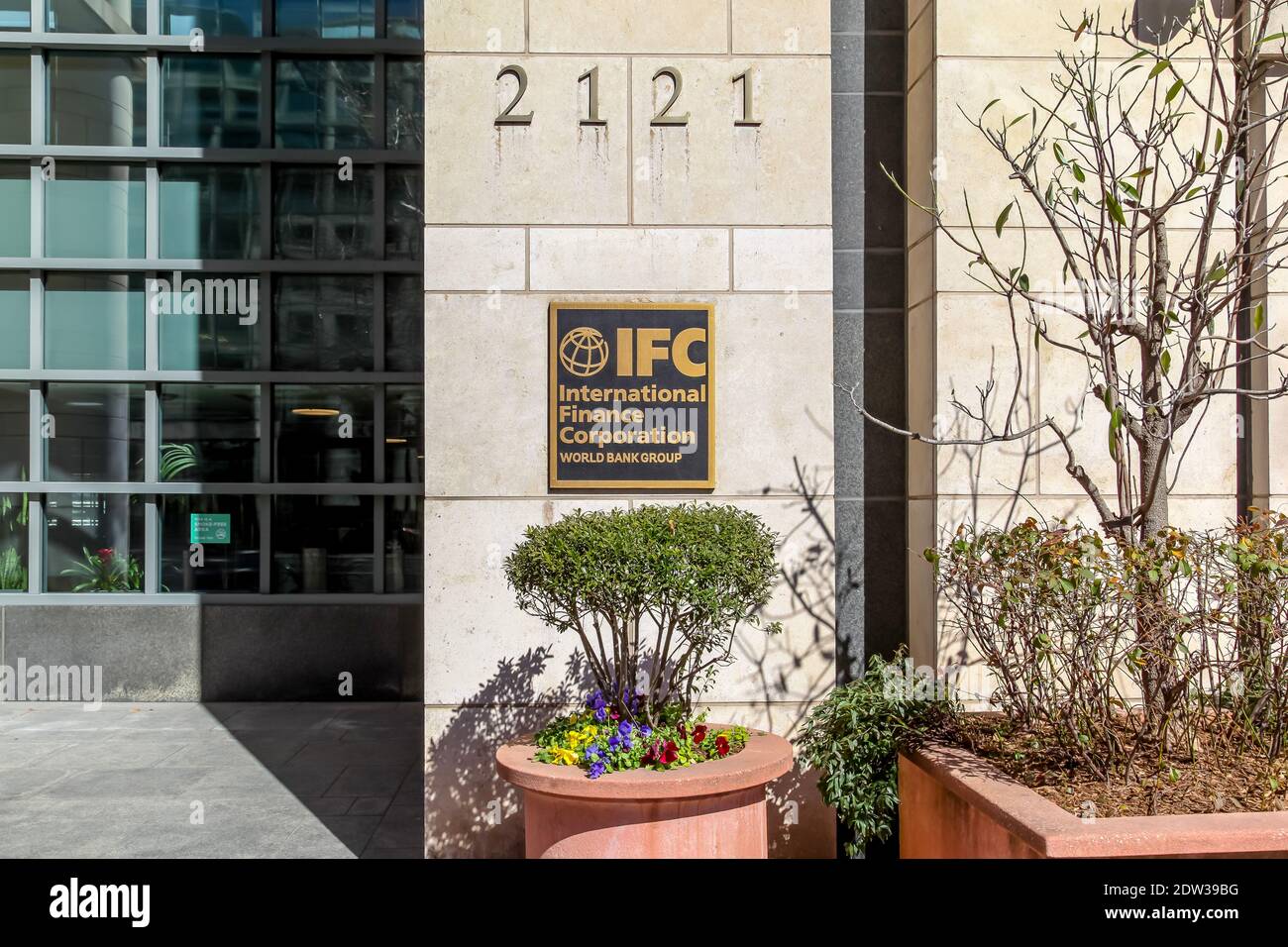 IFC entrance to their headquarters building in Washington, D.C Stock ...