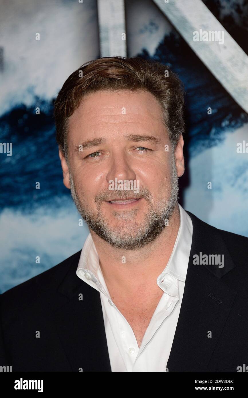 Russell Crowe attending the premiere of the film Noah (Noe) at Cinema ...