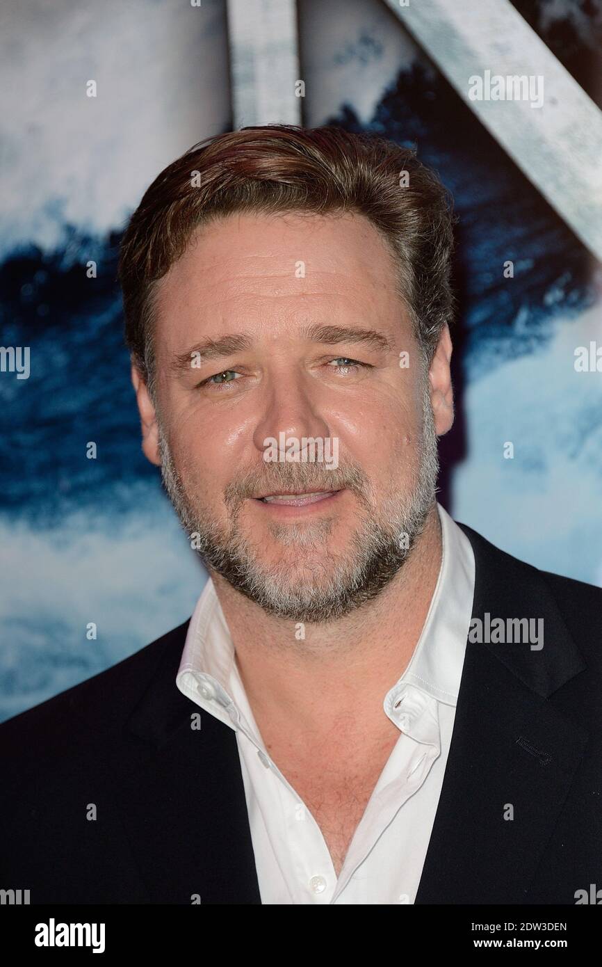 Russell Crowe attending the premiere of the film Noah (Noe) at Cinema ...