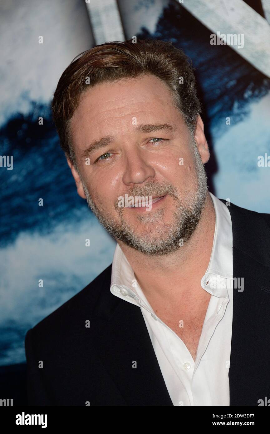 Russell Crowe attending the premiere of the film Noah (Noe) at Cinema ...