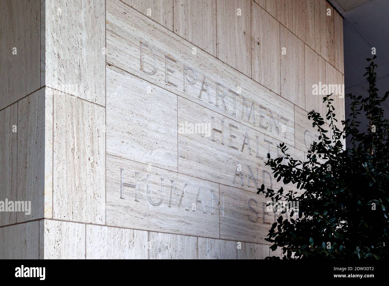 Sign of U.S. Department of Health and Human Services at their ...