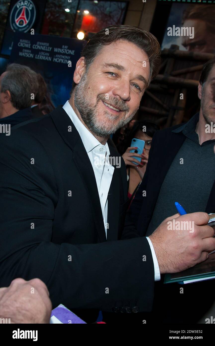 Russell Crowe arrives for the premiere of the film Noah (Noe) at Cinema ...