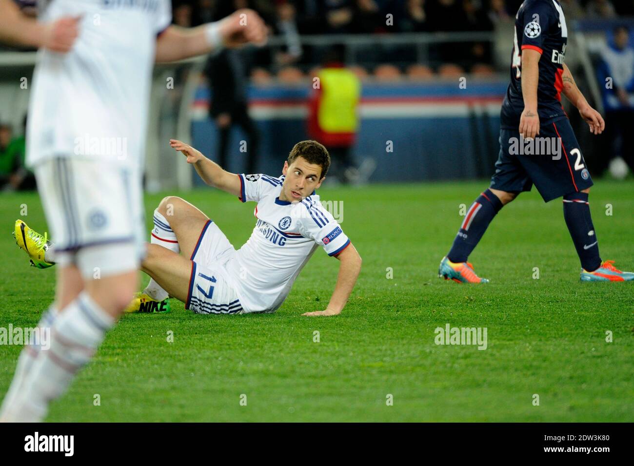 Chelsea player Eden Hazard during Uefa Champions League 1/4 Final, Psg ...