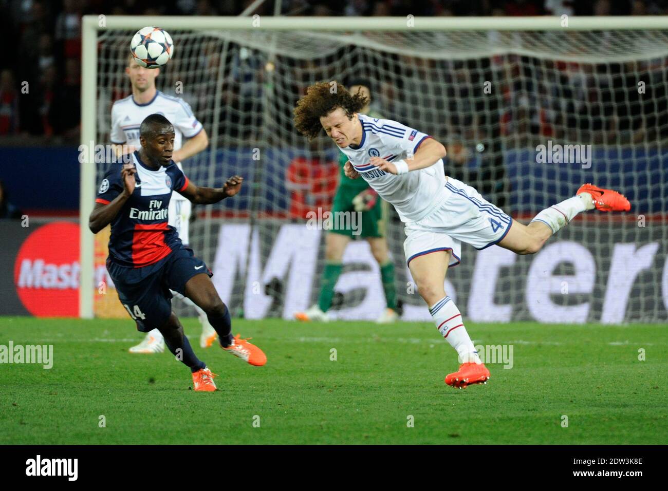 Paris Saint Germain player Blaise Matuidi & Chelsea Player David Luiz ...