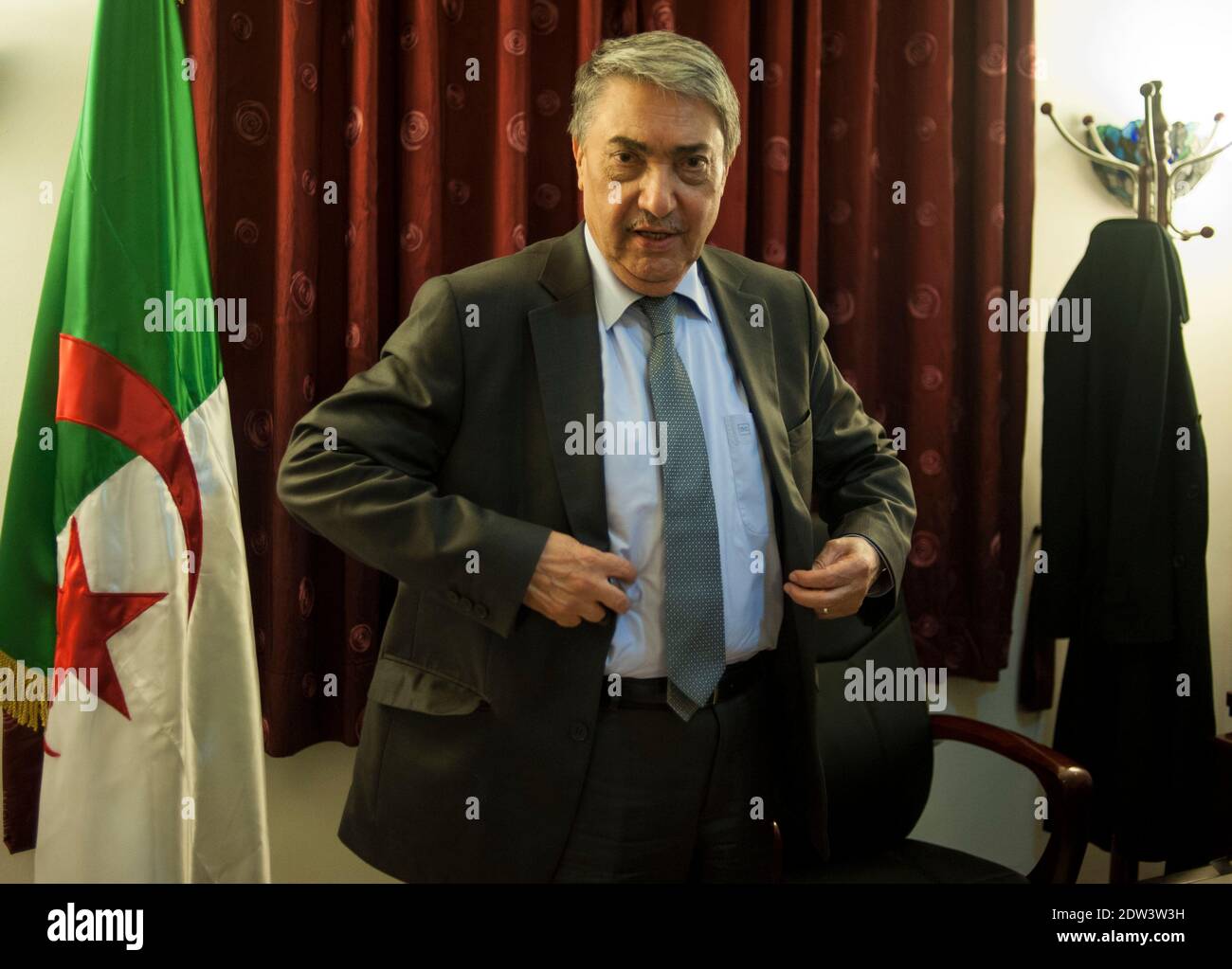 Algerian presidential candidate Ali Benflis interviewed for the France ...