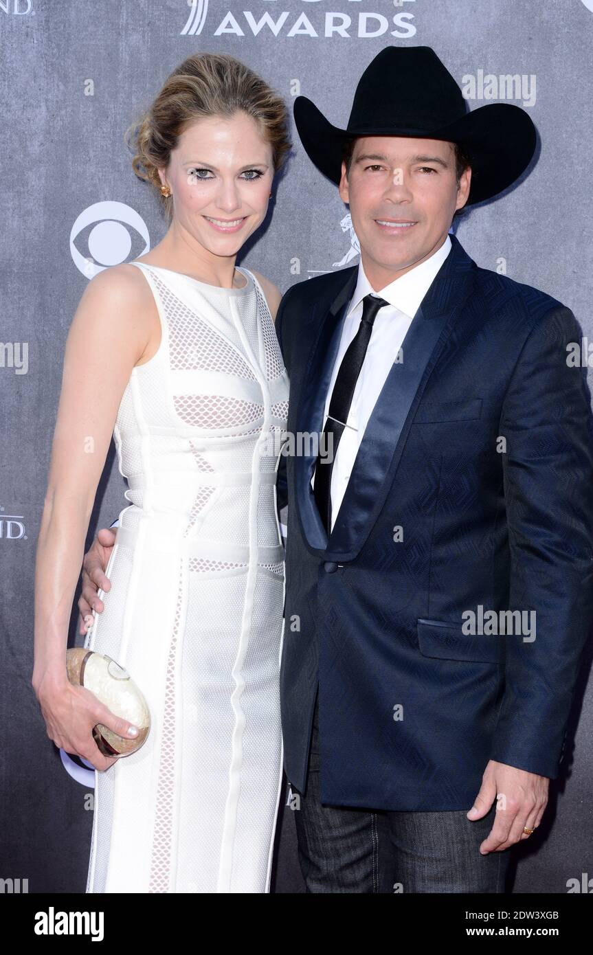 Clay Walker and Jessica Craig attend the 49th Annual Academy of Country ...