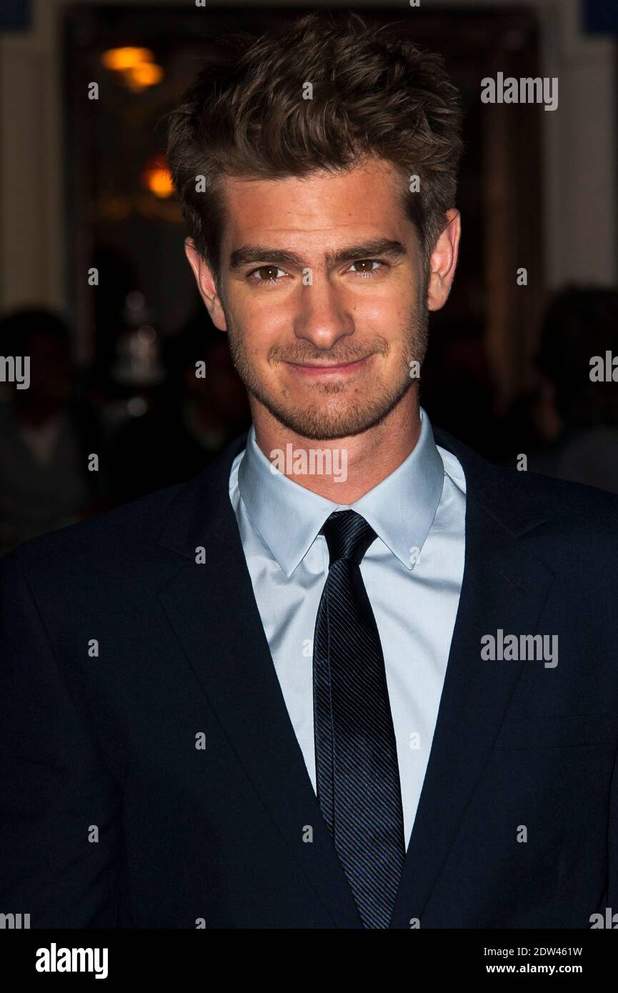 Andrew Garfield arriving for the French premiere of the film The ...