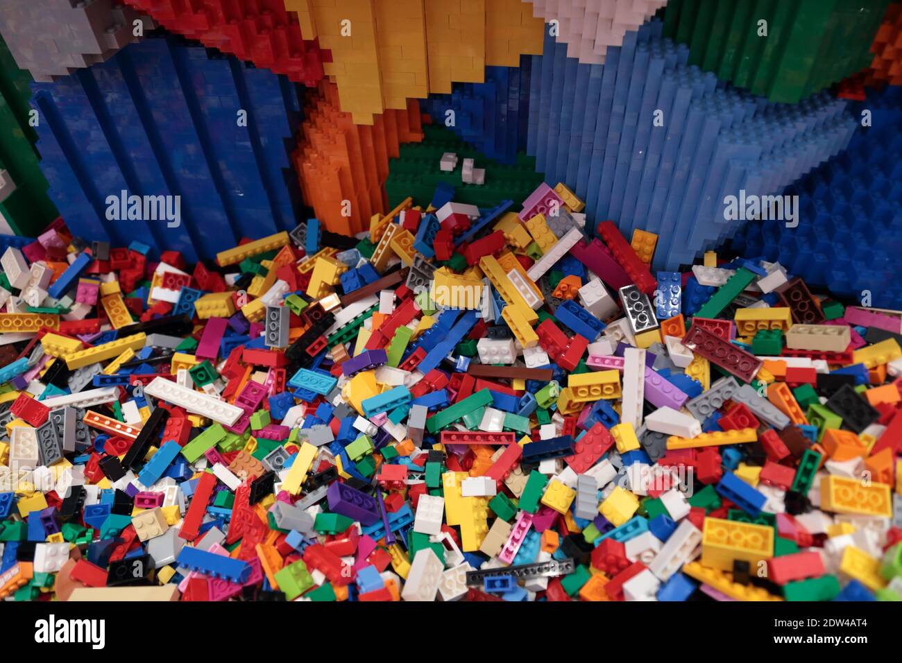 Lego pieces at Lego House, Denmark Stock Photo - Alamy