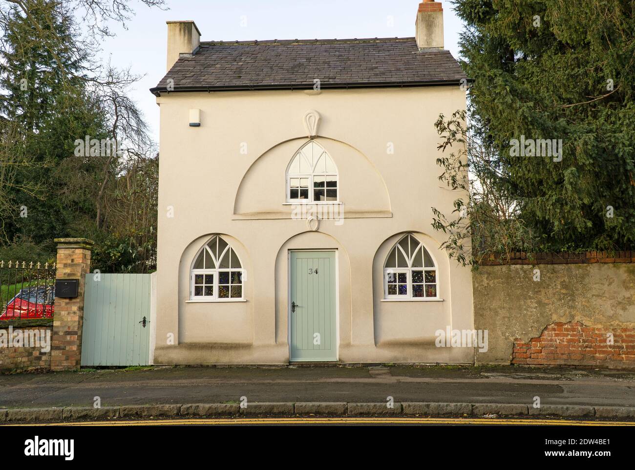 Old detached village building Stock Photo - Alamy