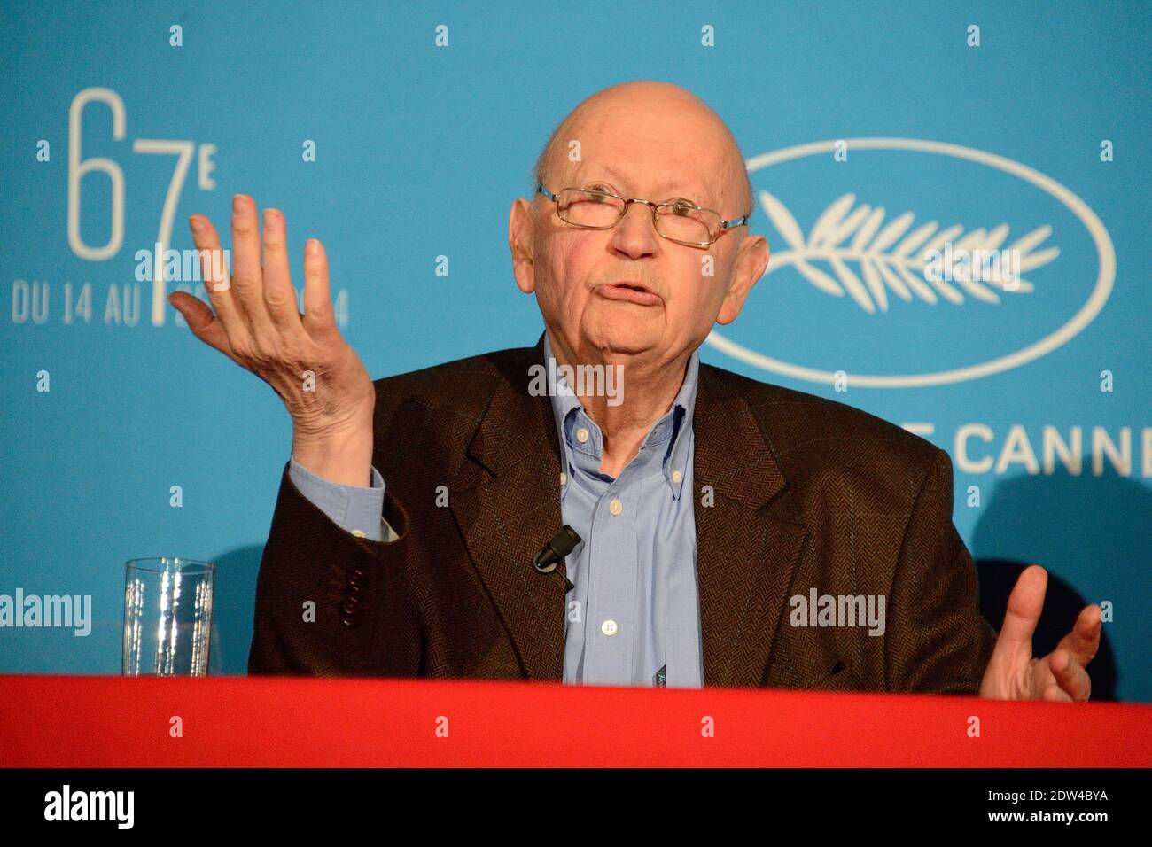 Festival President Gilles Jacob attending a press conference to present ...