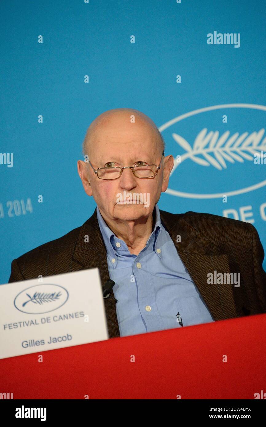 Festival President Gilles Jacob attending a press conference to present ...