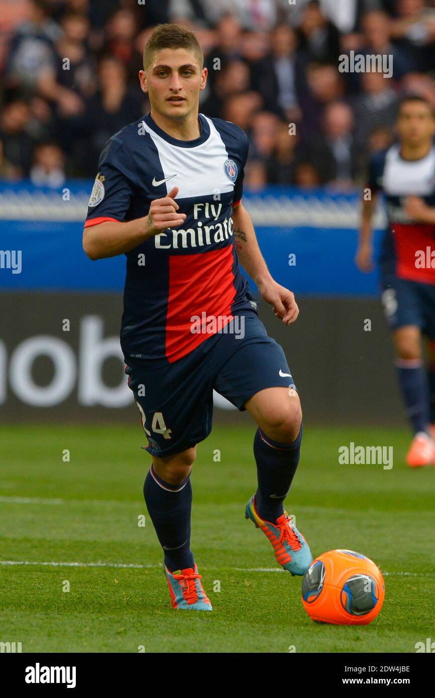 PSG's Marco Verratti during the French First League soccer match, Paris ...