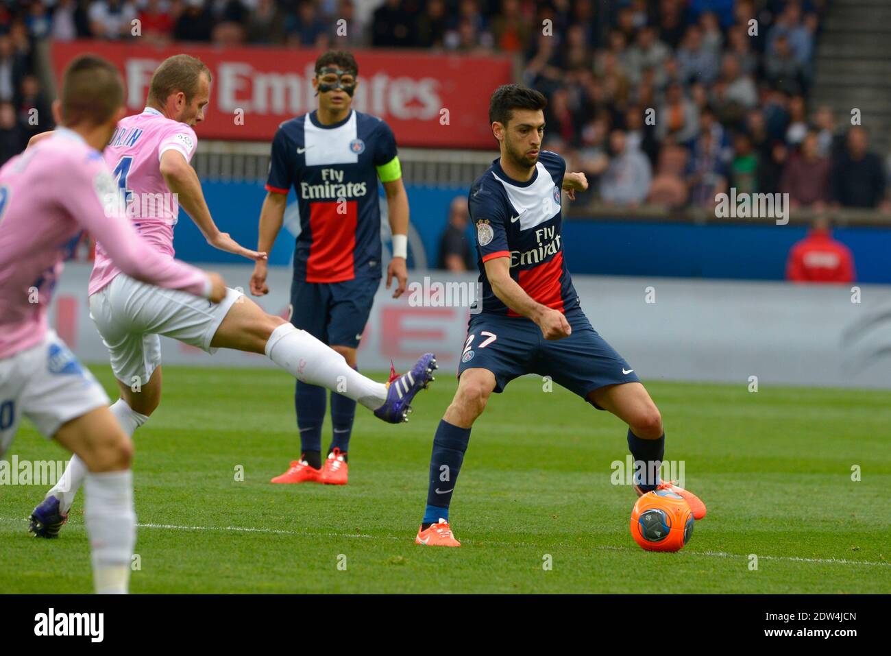 PSG's Javier Pastore during the French First League soccer match, Paris ...