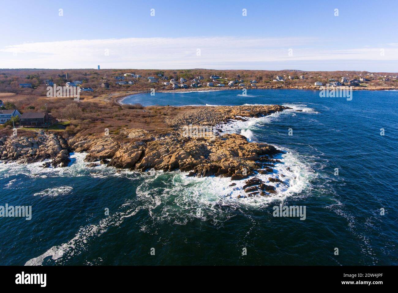 Coastline of Cape Ann, including Loblolly Point and Loblolly Cove near ...