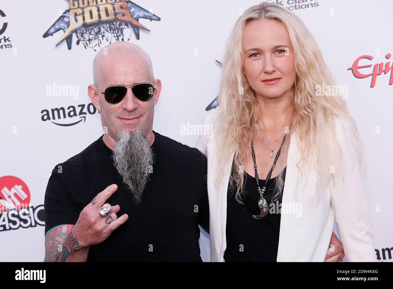 Scott Ian Rosenfeld and Pearl Aday attend the 6th Annual Revolver ...