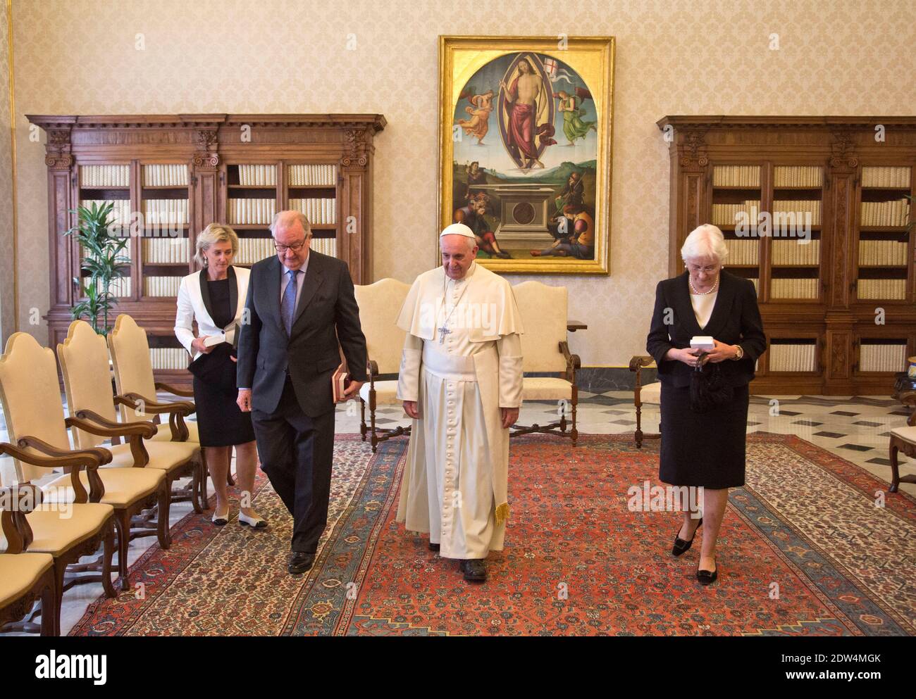 Pope Francis met Belgium's King Albert II , Queen Paola and Princess ...