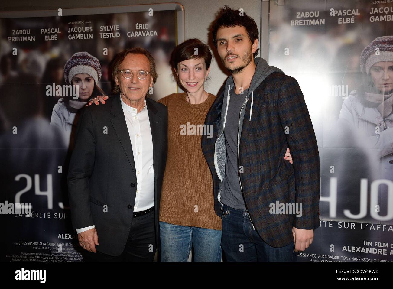 Alexandre Arcady and Guest attending the premiere of the film '24 Jours ...