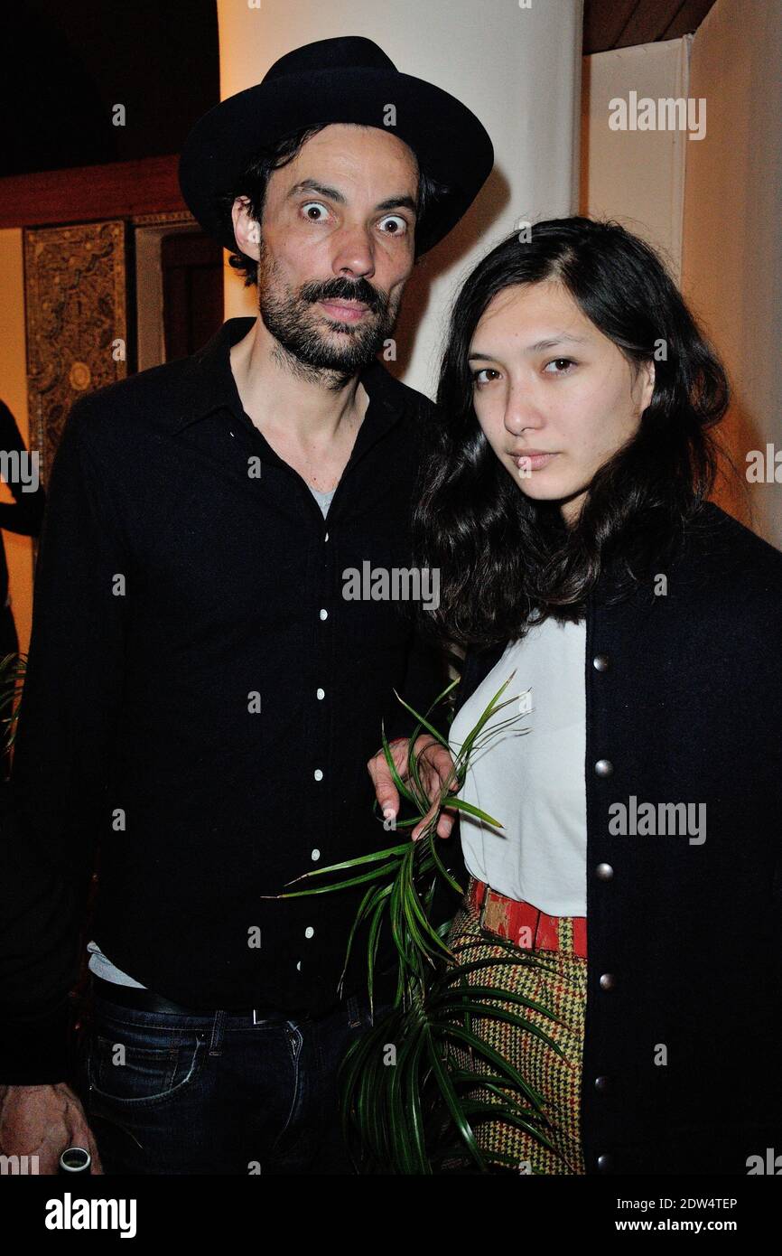 Benjamin Moreau and Noemie First attending the party for the launching ...