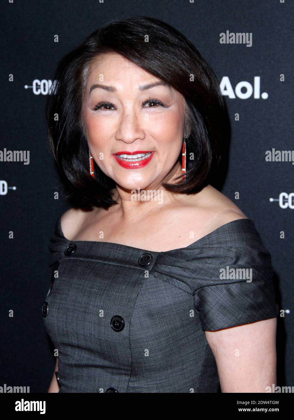 Connie Chung attends the 2014 AOL Newfront at the Duggal Greenhouse in ...