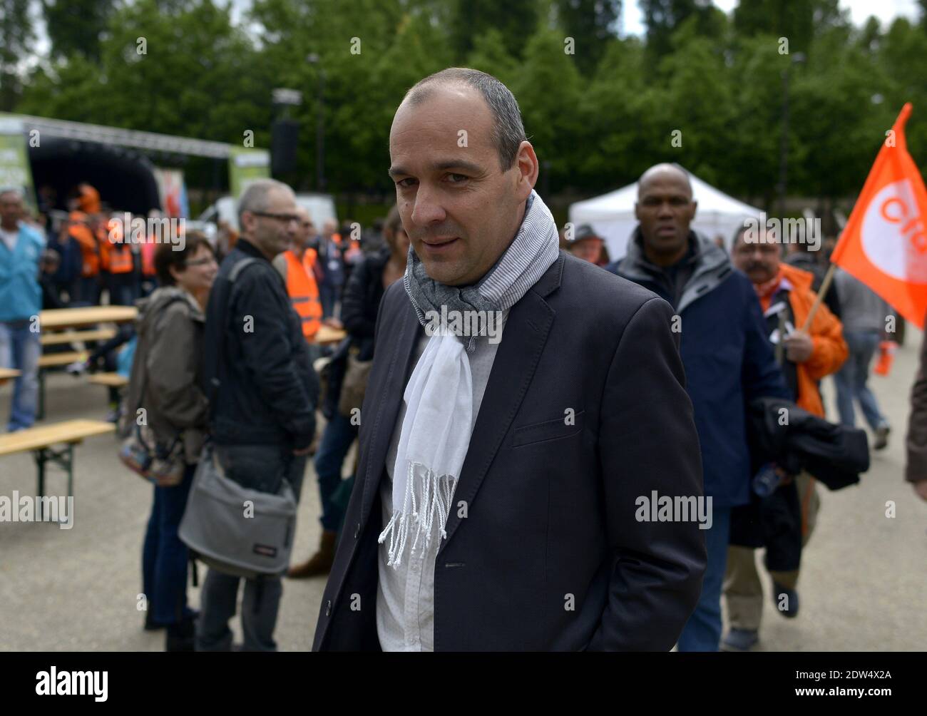 Laurent Berger, general secretary of the Confederation Francaise ...