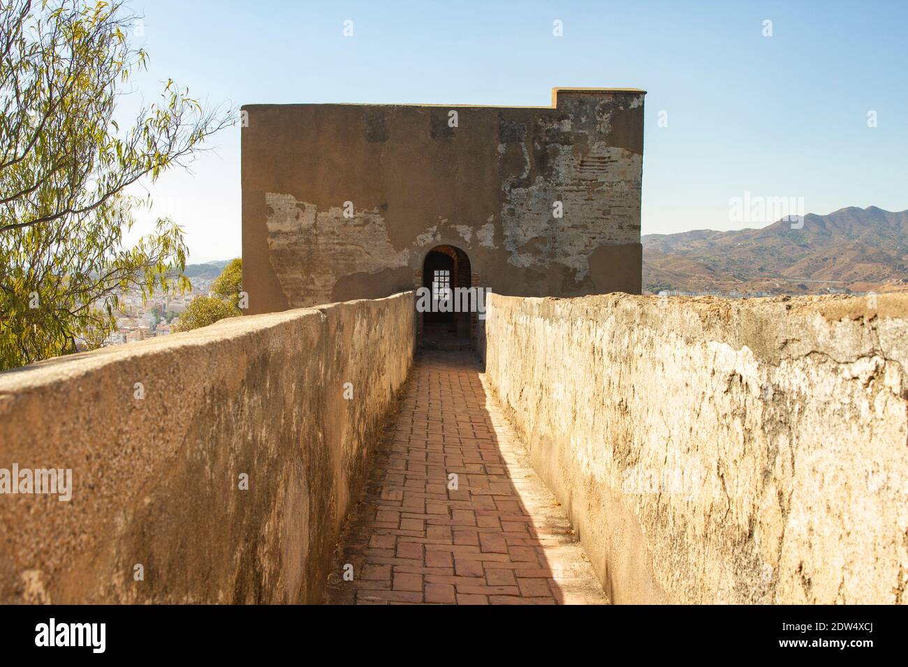 Malaga Castle Alcazaba Stock Photo - Alamy