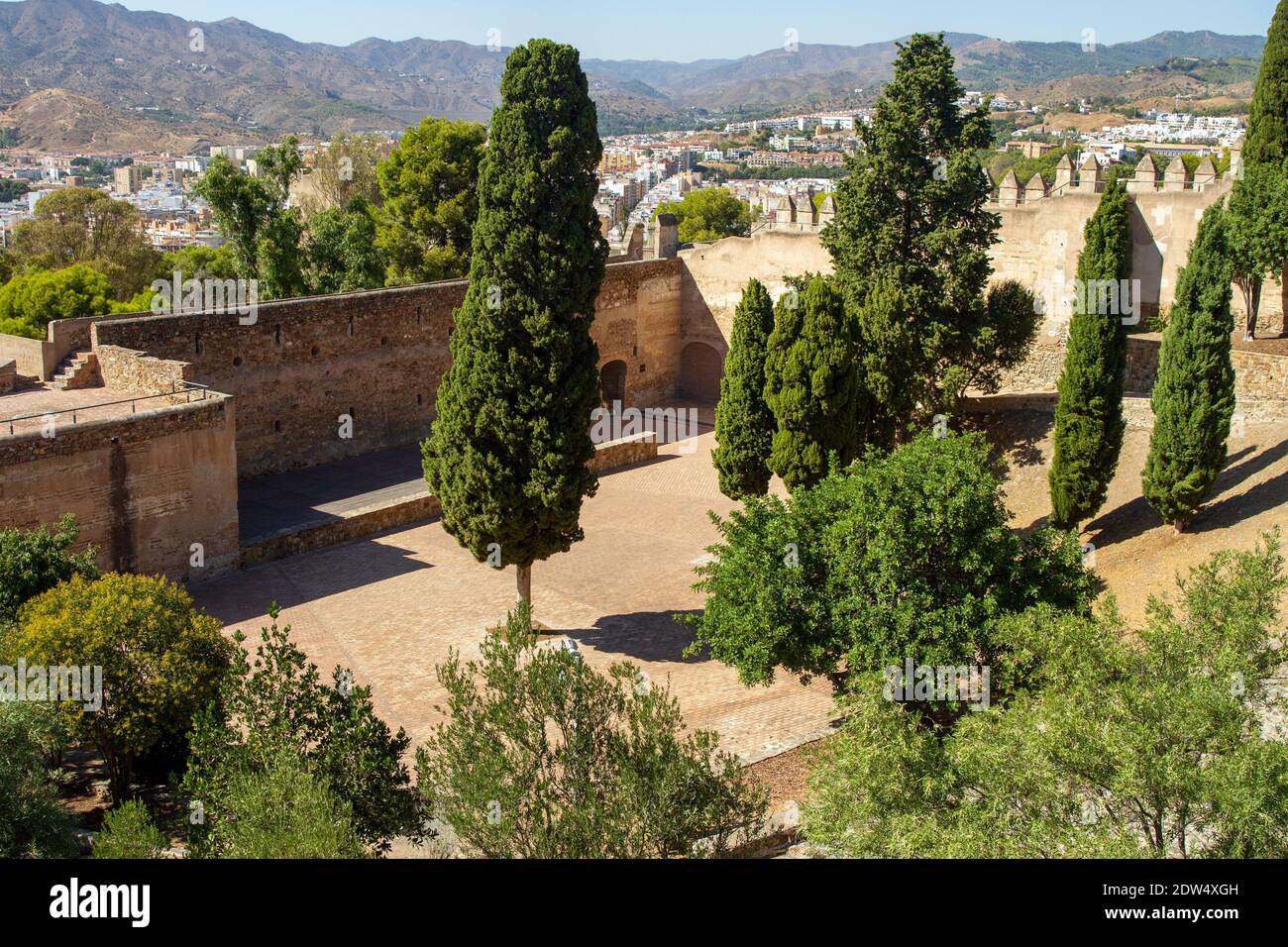 Alcazaba Castle in Malaga Spain Stock Photo - Alamy
