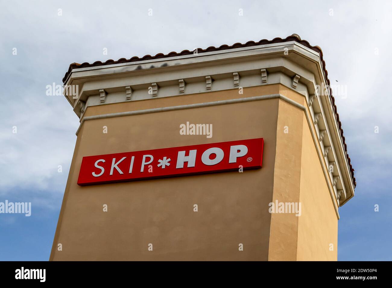 Skip Hop store sign on the building at Premium outlets mall in Orlando ...