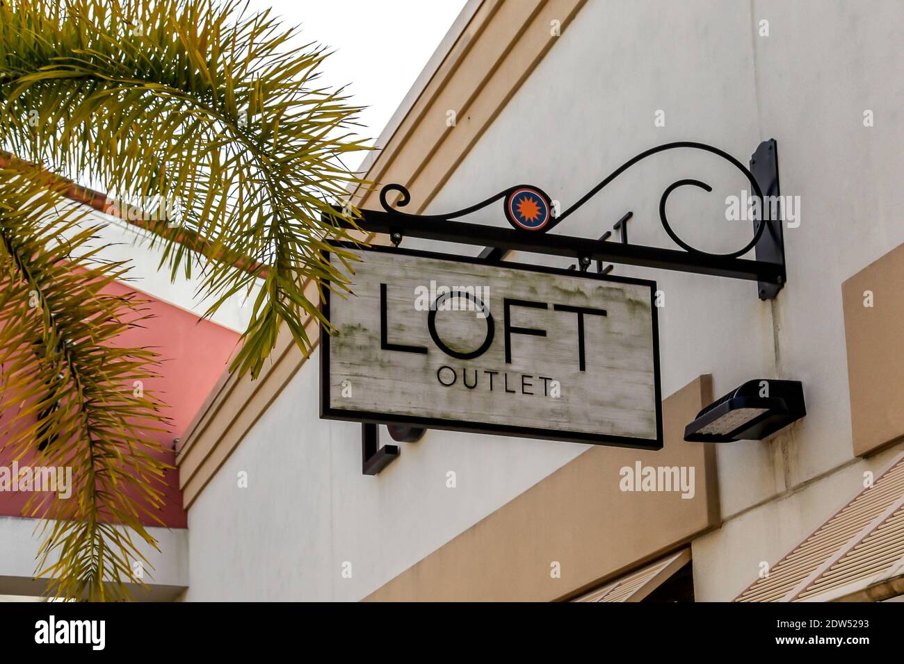 Loft store sign at Orlando Premium Outlets mall in Florida, USA Stock ...