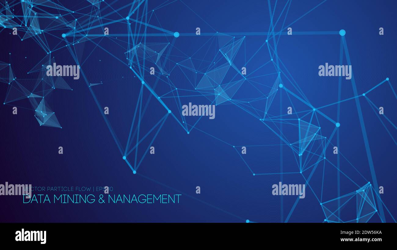 Data mining and management. Big data abstract vector illustration ...